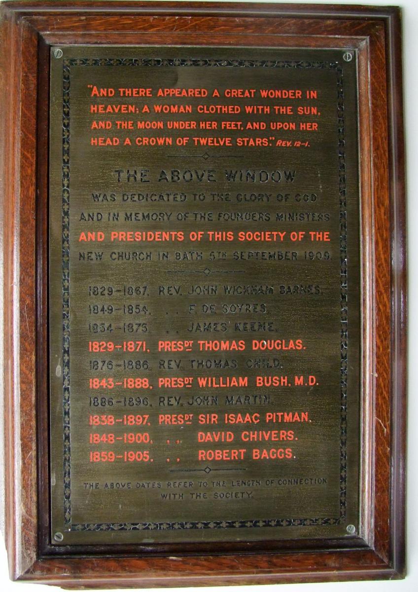 Brass plaque - ELYGM:2013.21 The Stained Glass Museum, Ely