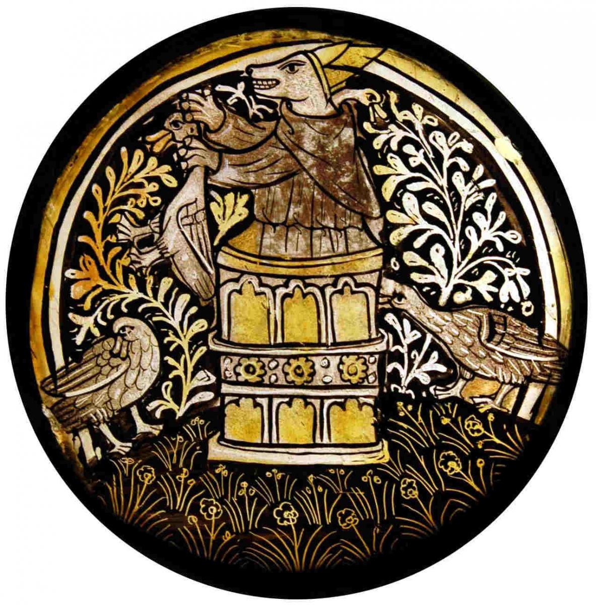 Reynard the Fox - ELYGM:L1990.7.2 The Stained Glass Museum, Ely