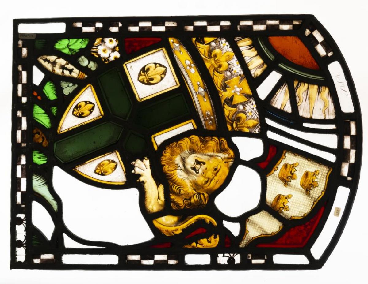 Heraldic Panel - ELYGM:1990.9.2 The Stained Glass Museum, Ely